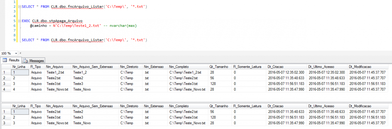 Sql Server Como Listar Ler Escrever Copiar Excluir E Mover Arquivos Com O Clr C 0228
