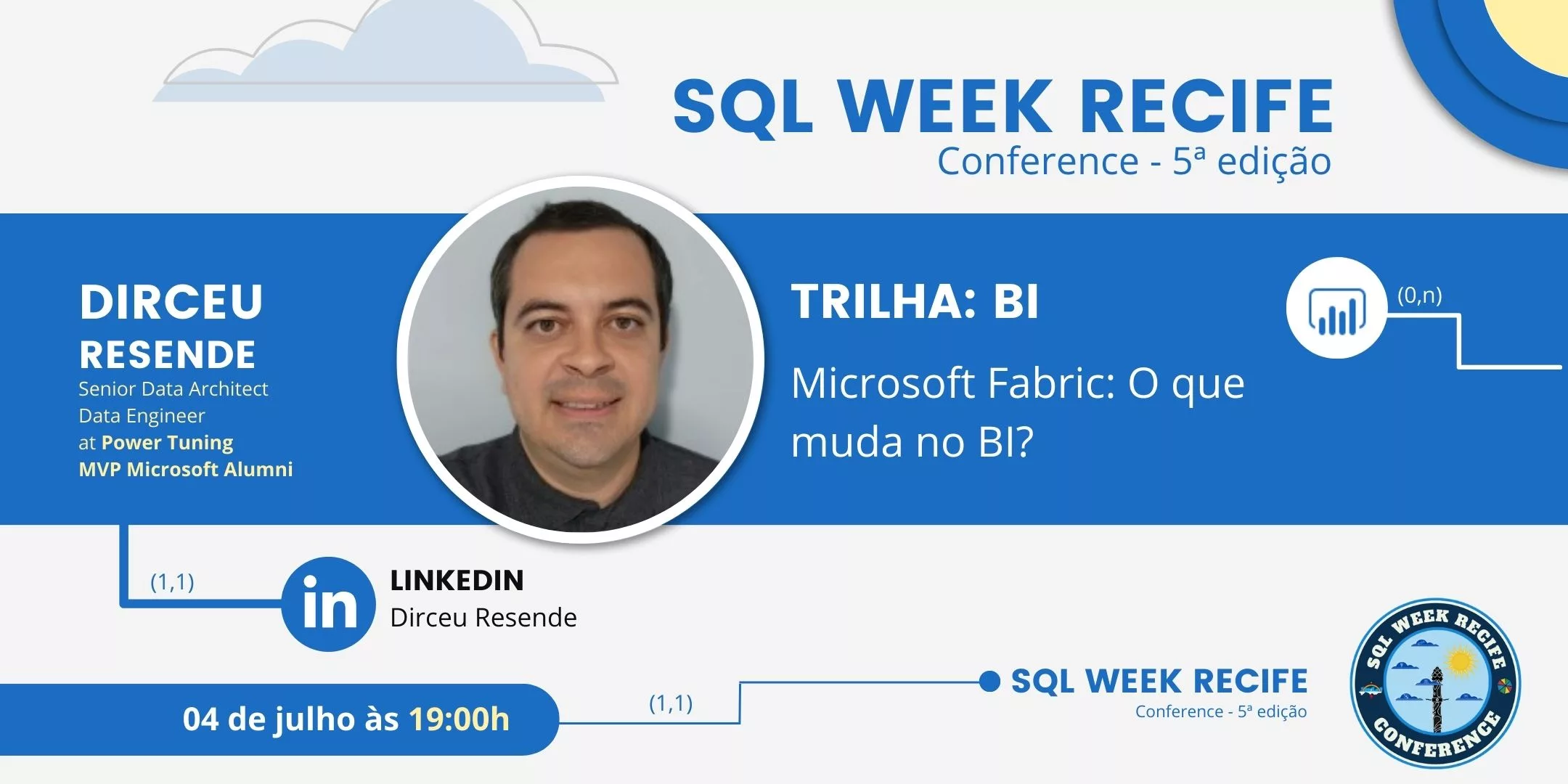 [Live] - SQL Week Recife Conference 5 - Microsoft Fabric: O que muda no ...